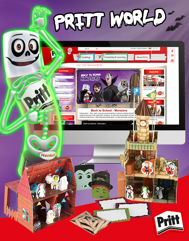 Ohne Angst in die Schule – mit der "Pritt Back to School Monster"-Kampagne